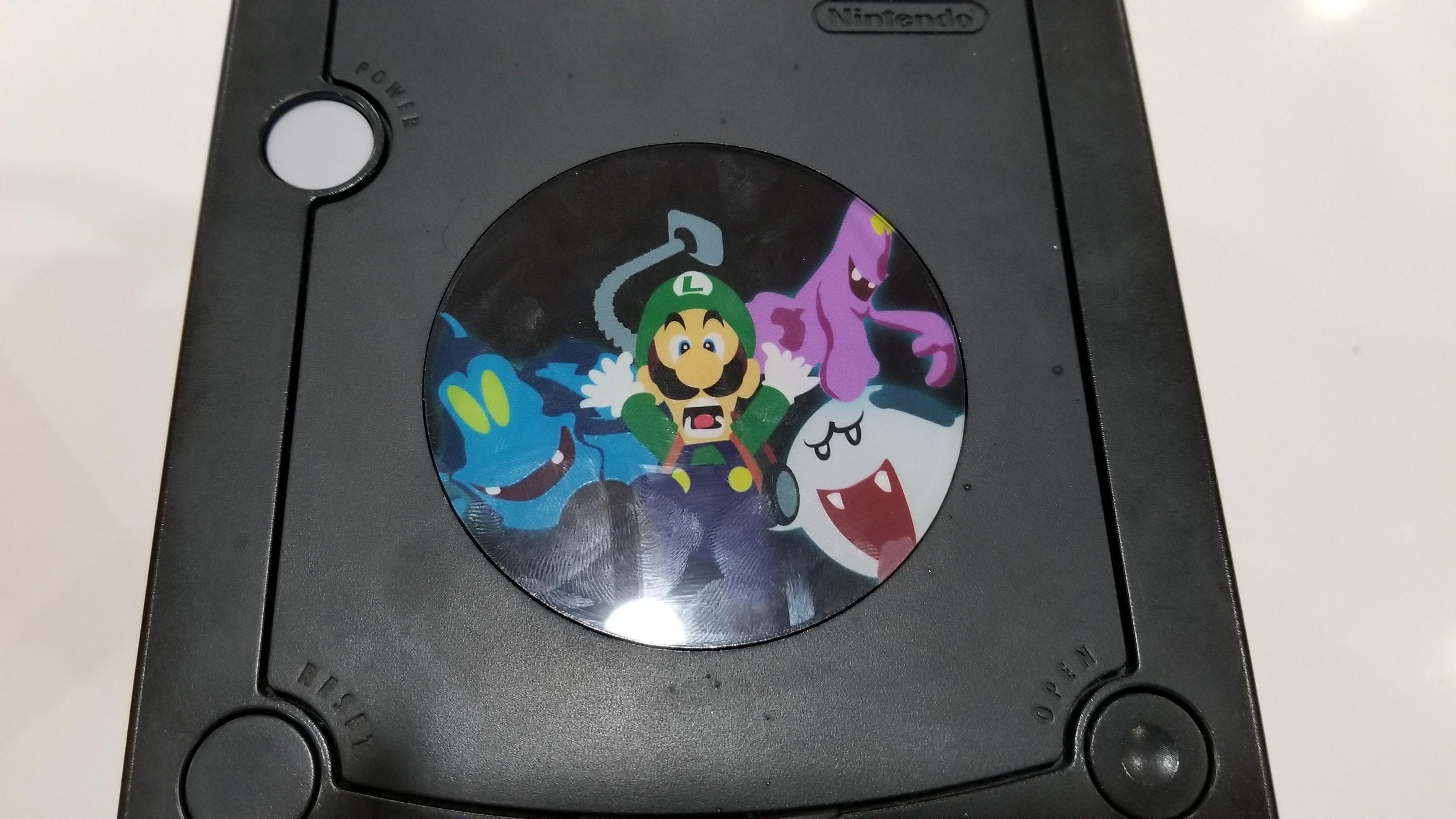 Luigi's Mansion Custom Gamecube Jewel Badge Faceplate - Etsy