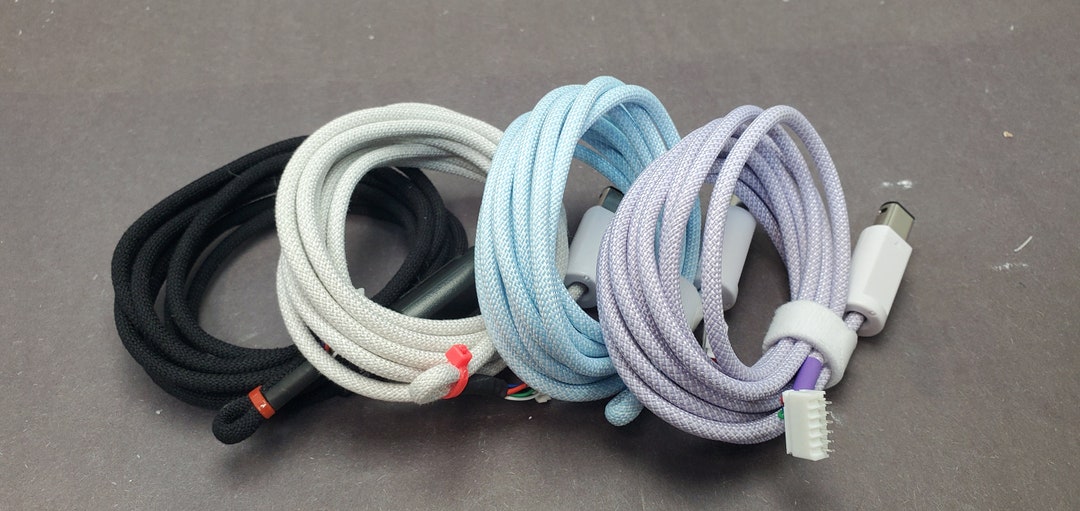 Gamecube Paracorded Cable With Removable Cable Mod - Multiple Colors (2 ...