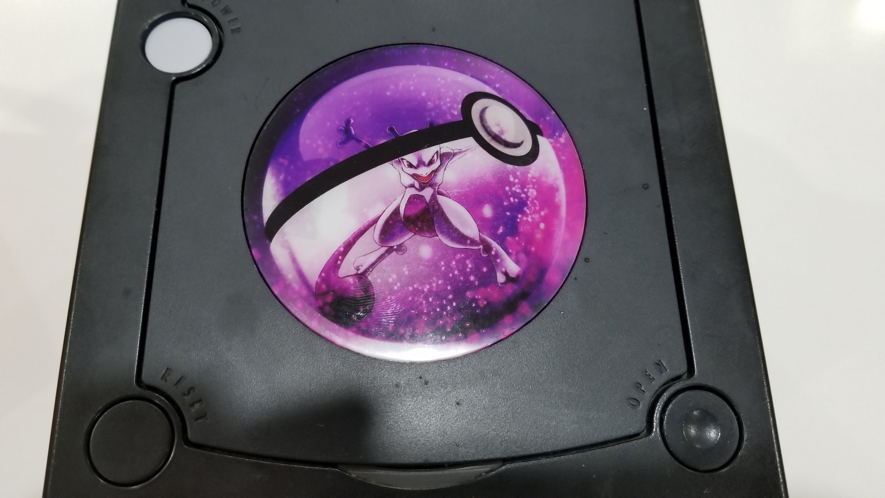 Mewtwo Custom Gamecube Jewel Badge Faceplate - Etsy