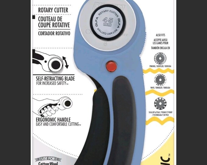 Olfa Ergonomic 45mm Rotary Cutter - Etsy