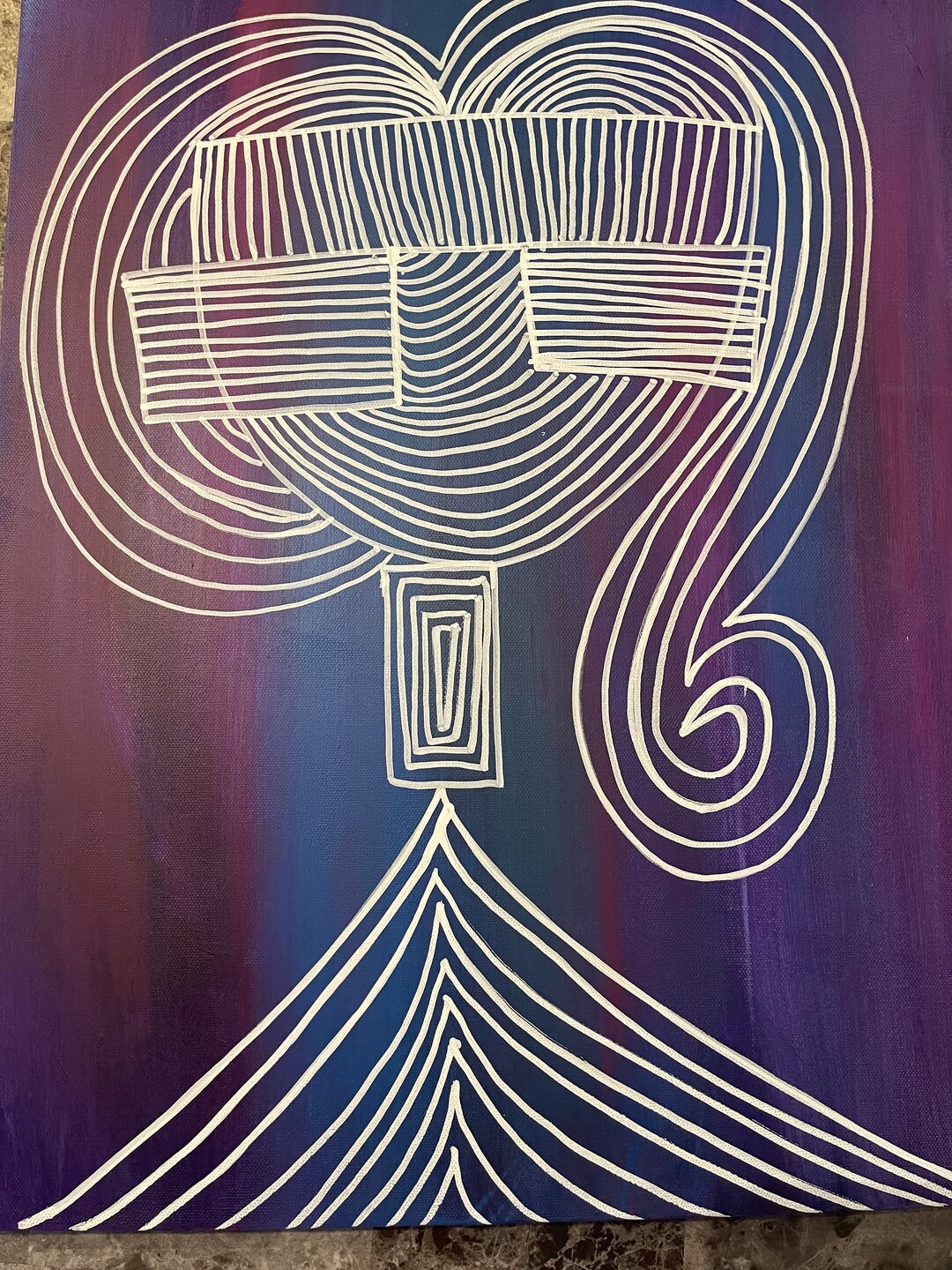 Ms Doodles Hand Painted 1:1 18x24inch - Etsy