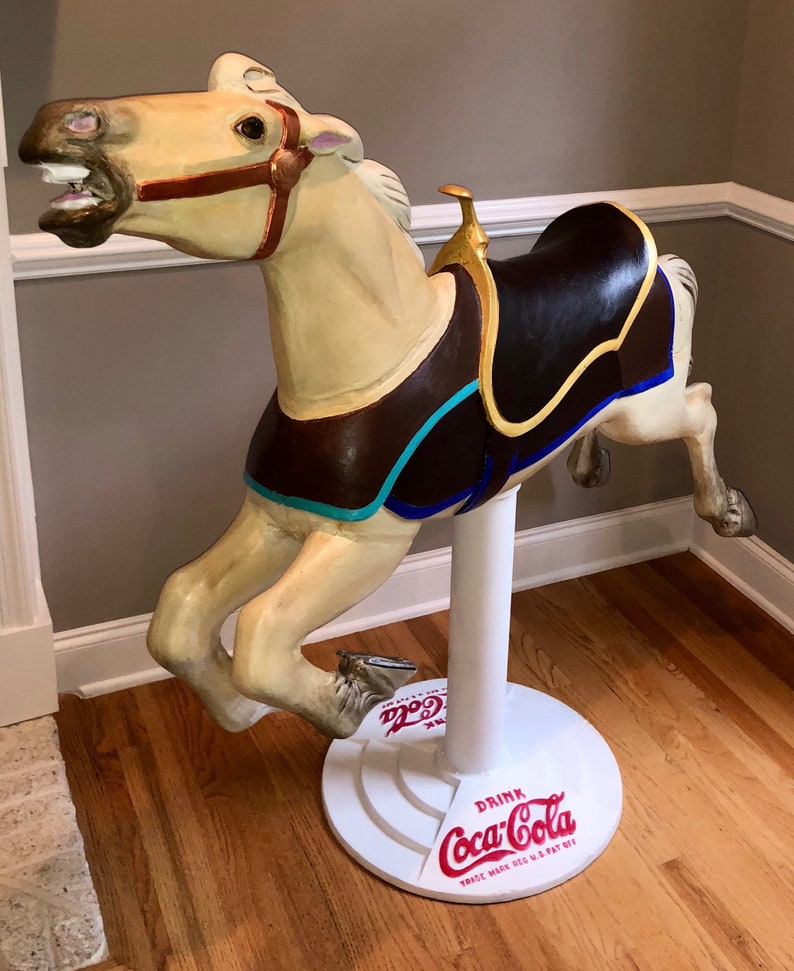 SOLD 1950s Coca-cola Carousel Horse Rare - Etsy Canada
