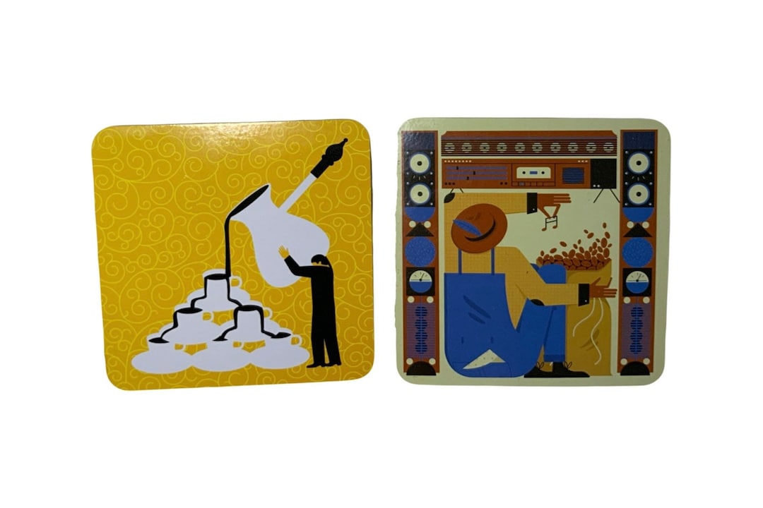 Nespresso Limited Edition Coasters Coffee Espresso Artwork Set of 2 - Etsy