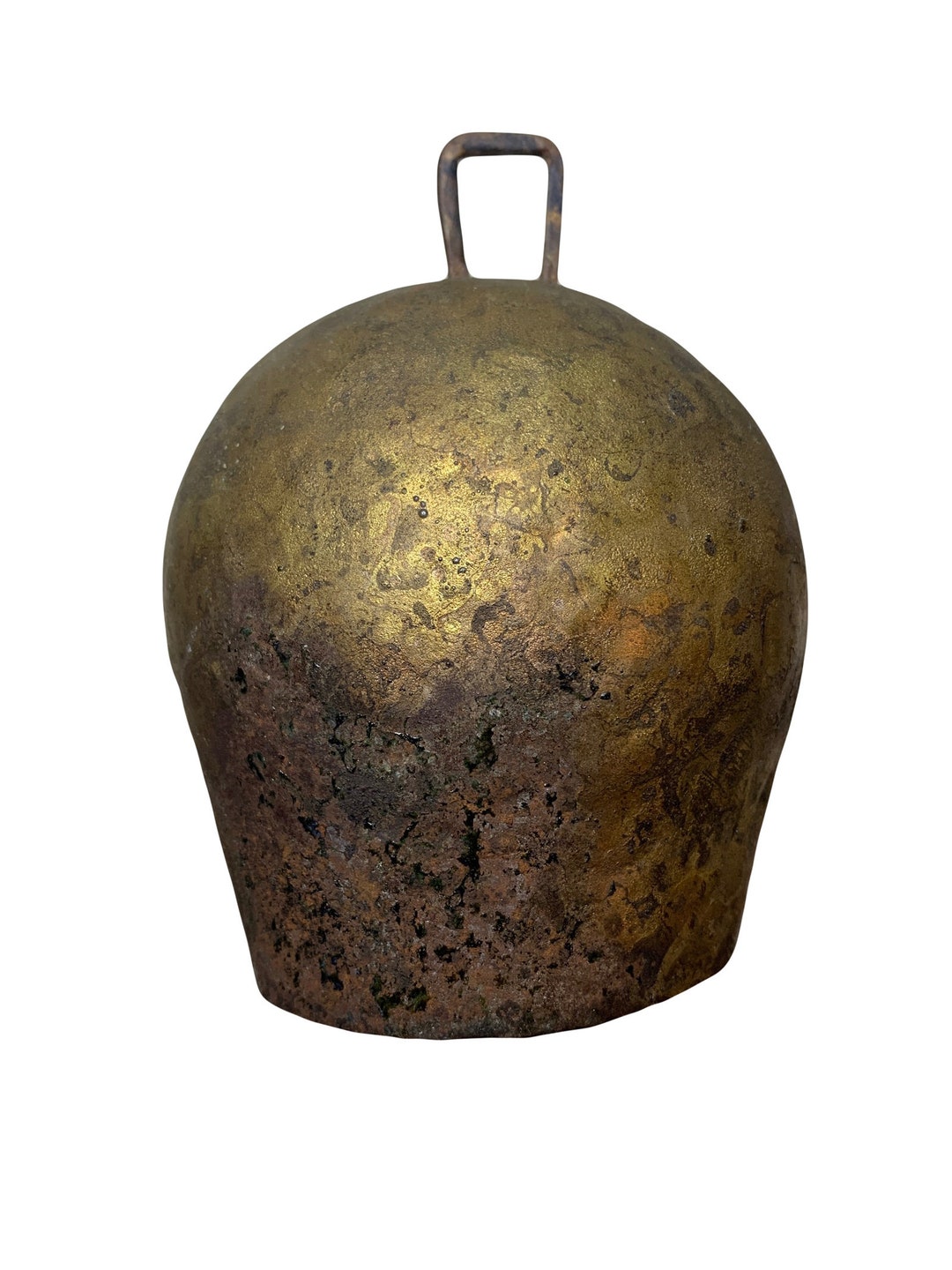 Vintage European Rustic Metal Cowbell With Wood Wood Clapper - Etsy