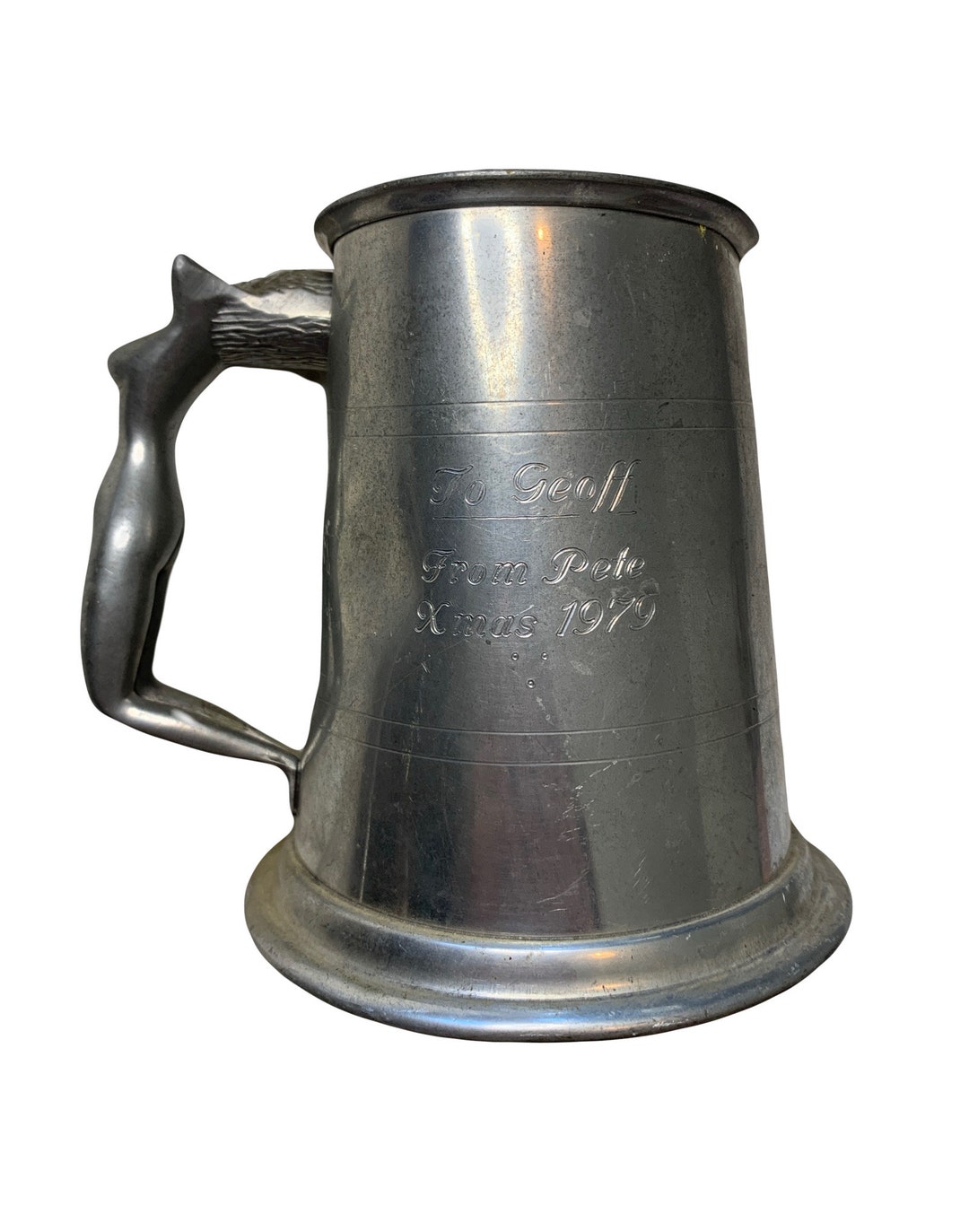 Vintage Risqué Lady Pewter Tankard Sheffield England Engraved as Is - Etsy