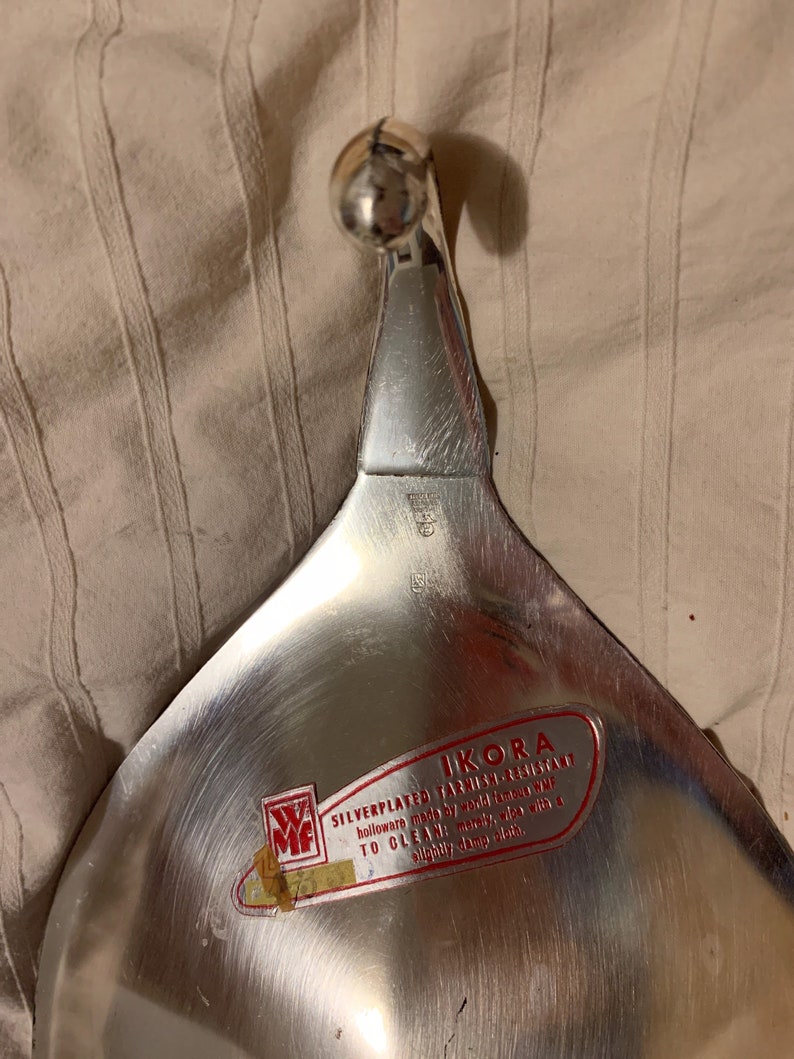 Vintage WMF IKORA Dish Silver Plated Leaf Shaped Tray Germany Mid ...