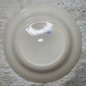 Vintage Oxford Brazil Stoneware Dinner Plate 5840-2 Blue Floral Design ...