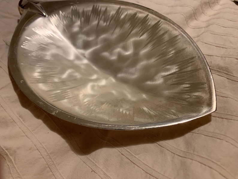 Vintage WMF IKORA Dish Silver Plated Leaf Shaped Tray Germany Mid ...