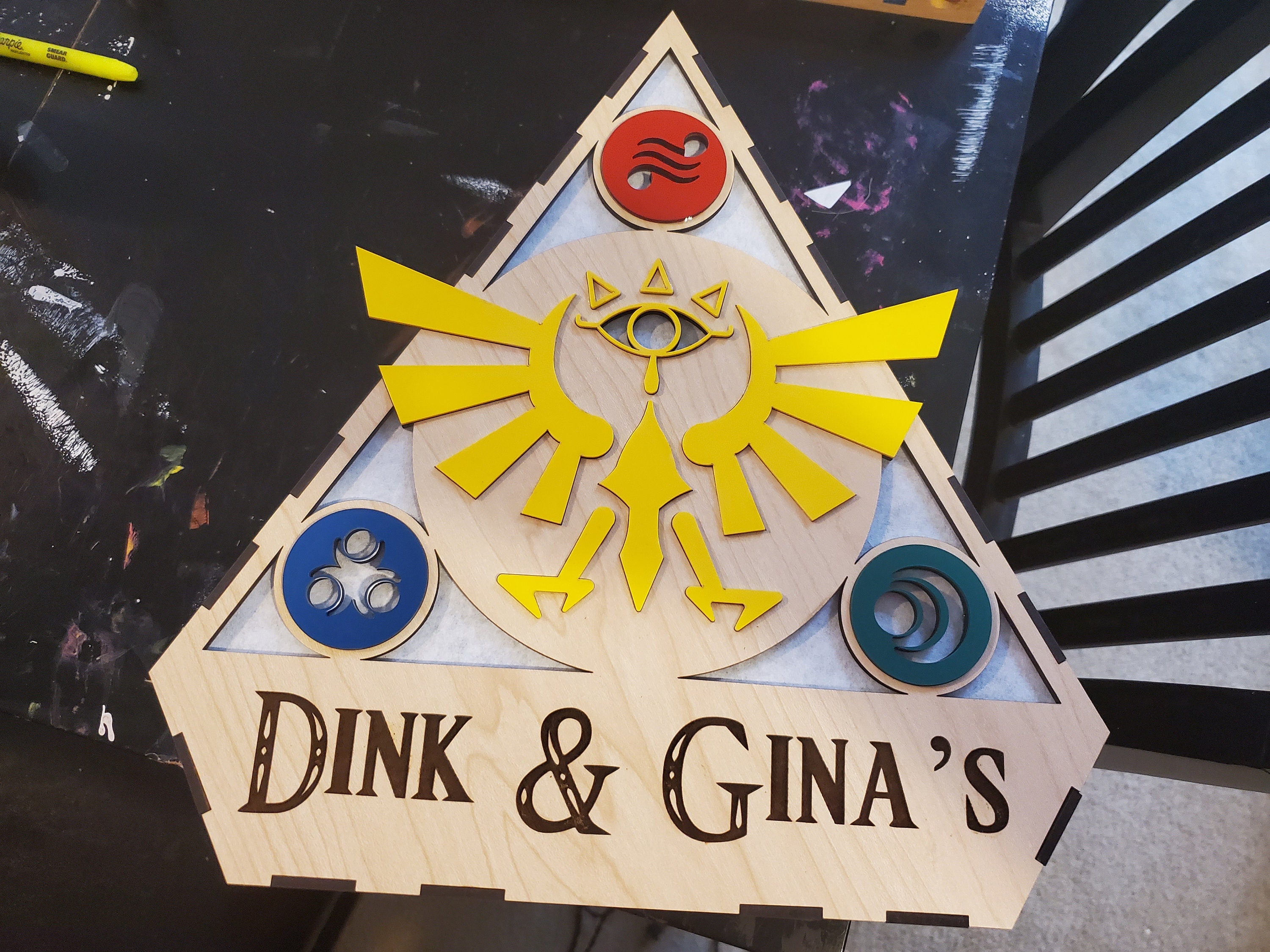 Zelda: Triforce Desk Lamp Digital Svg Eps Dxf File. - Etsy