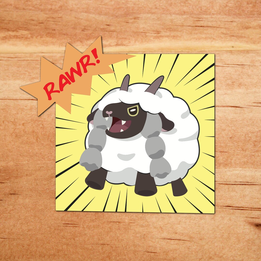 Charizard Wooloo Sticker - Etsy