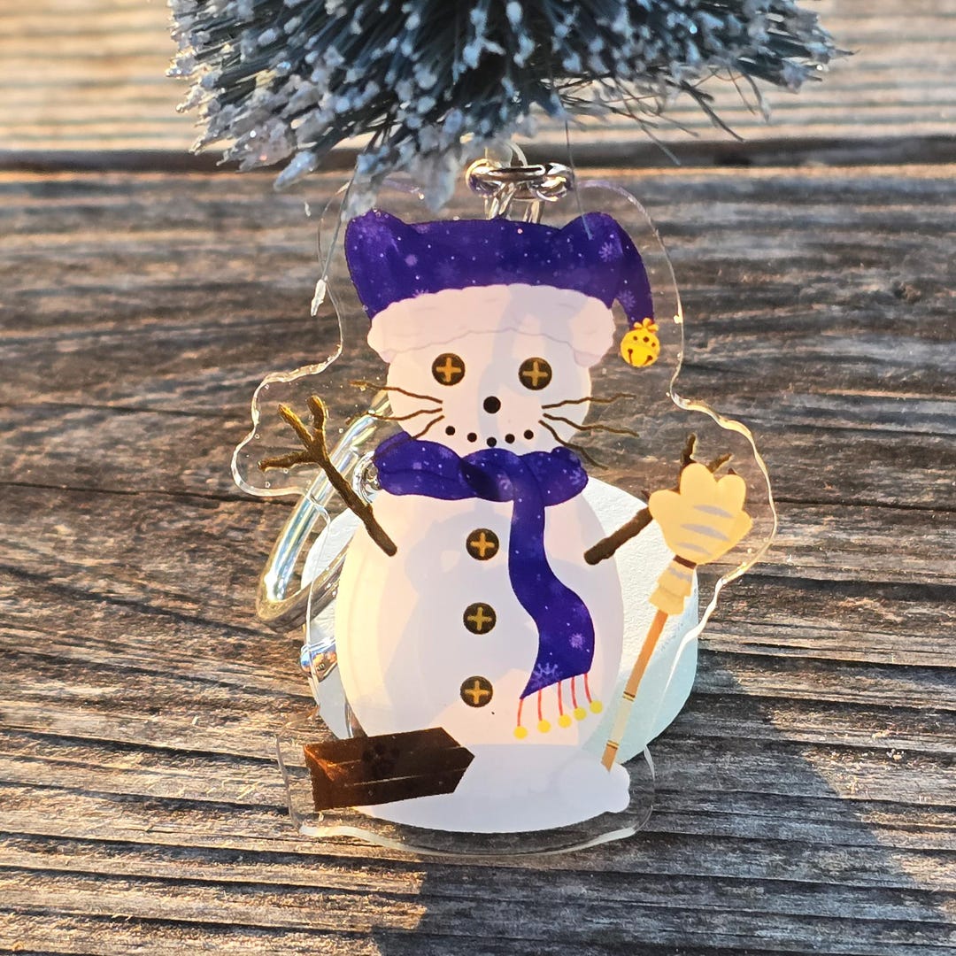 Winter Snow Palico Keychain - Etsy