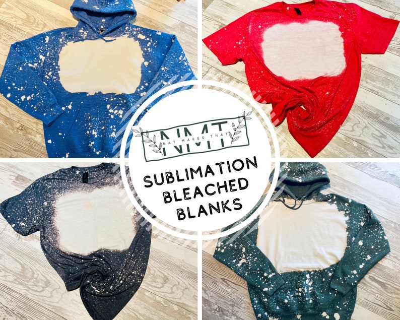 Sublimation Bleached Blanks- T-shirts - Etsy