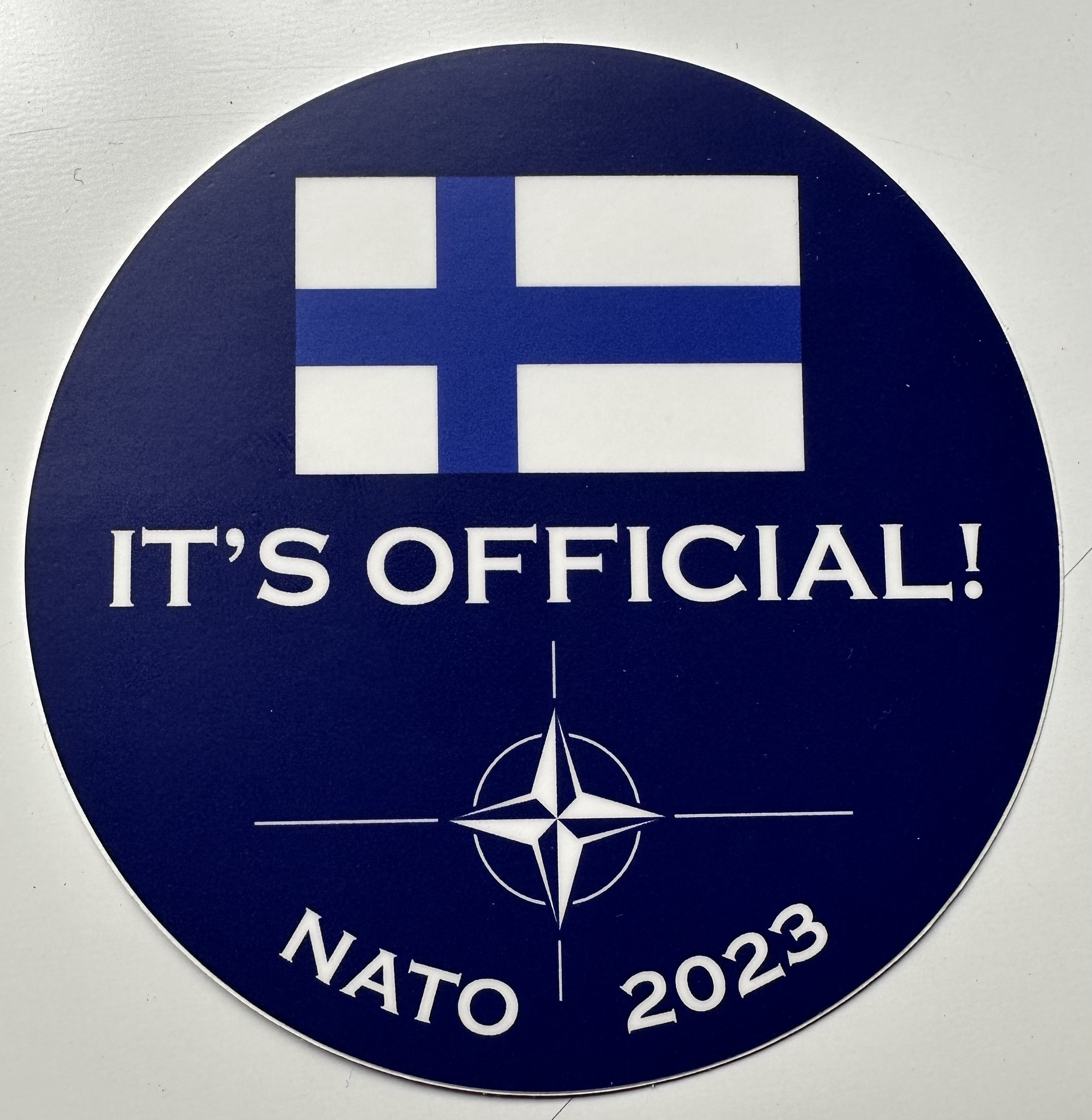Its Official. NATO 4 Diameter Vinyl Stickers - Etsy