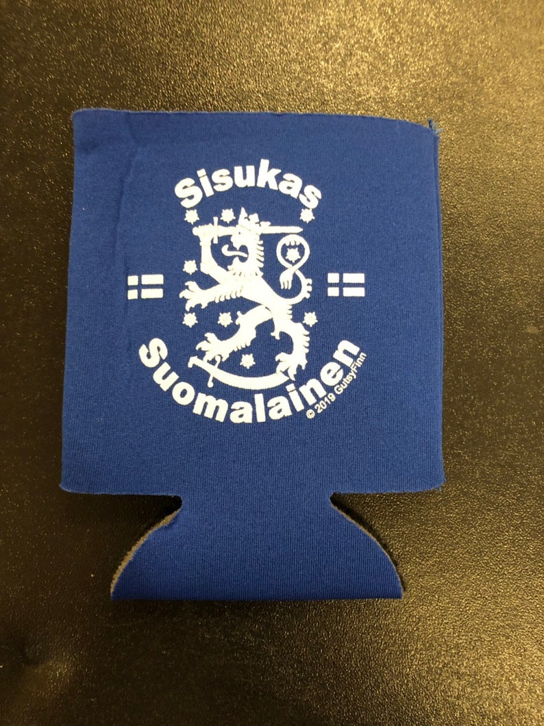 Sisukas Suomalainen (meaning Gutsy Finn) Can or Bottle Cozies - Etsy Canada