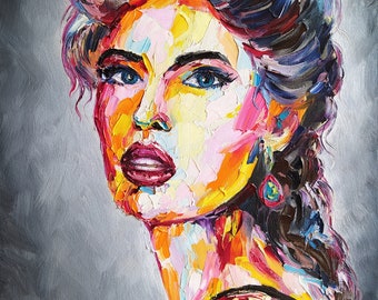 Face Oil Painting - Etsy