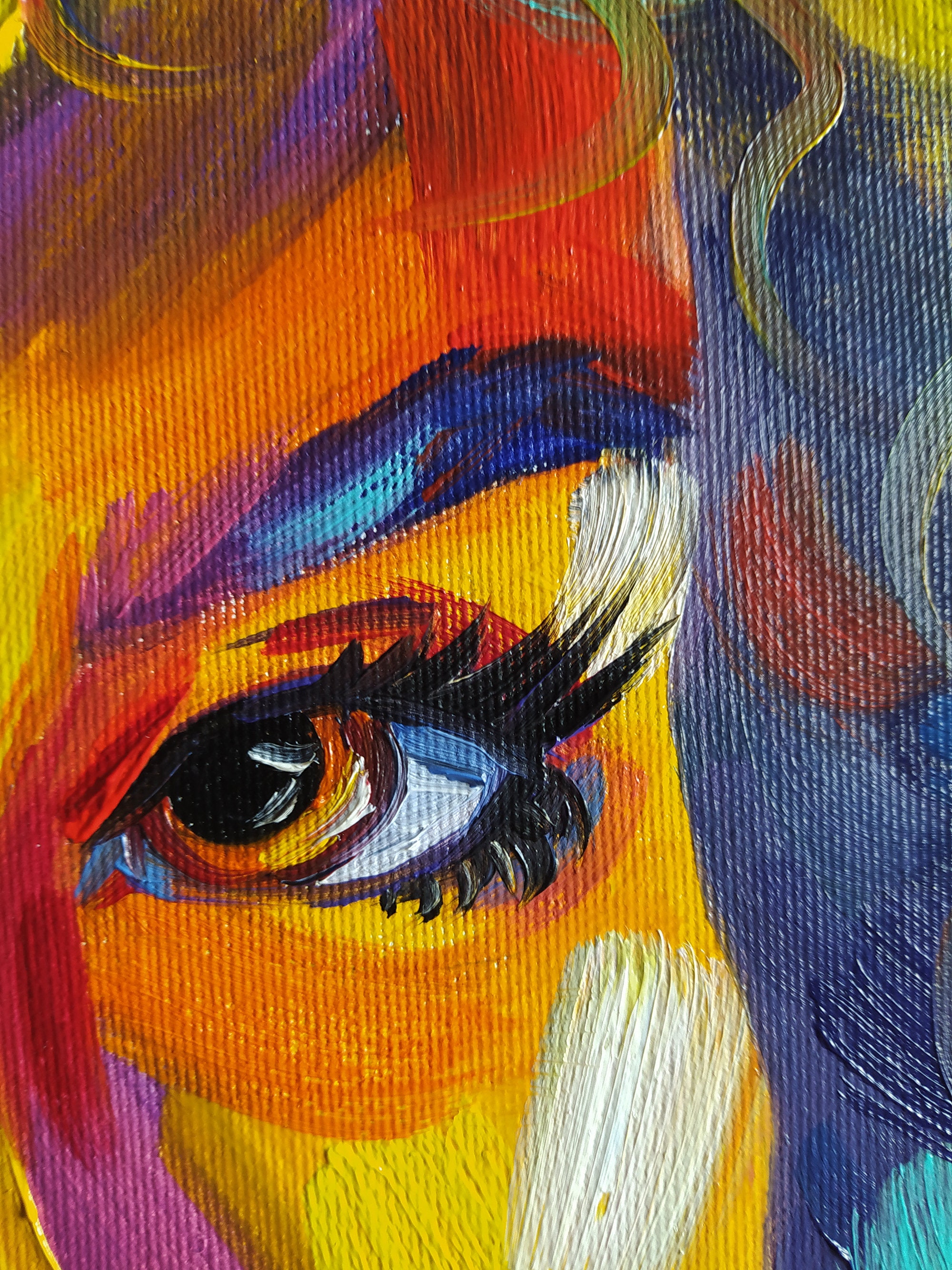 Expression Portrait Oil Painting Woman Face Oil Painting - Etsy