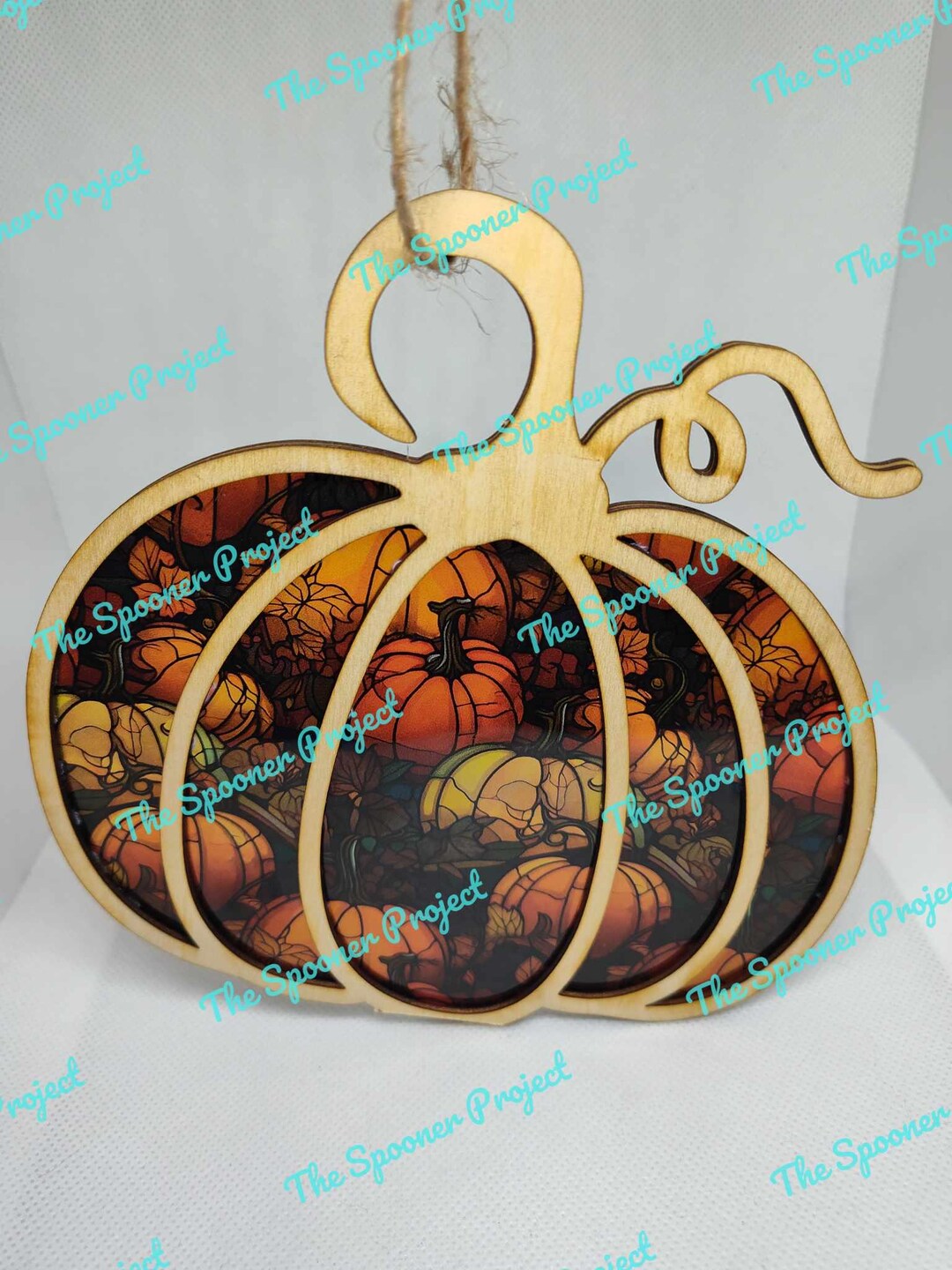 Pumpkin Suncatcher SVG/DXF File for Laser Cutter Machine - Etsy