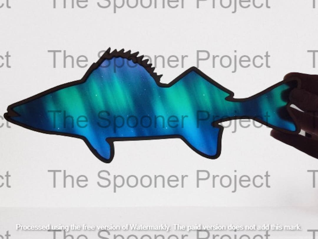 Walleye Suncatcher SVG/DXF File for Laser Cutter Machine - Etsy