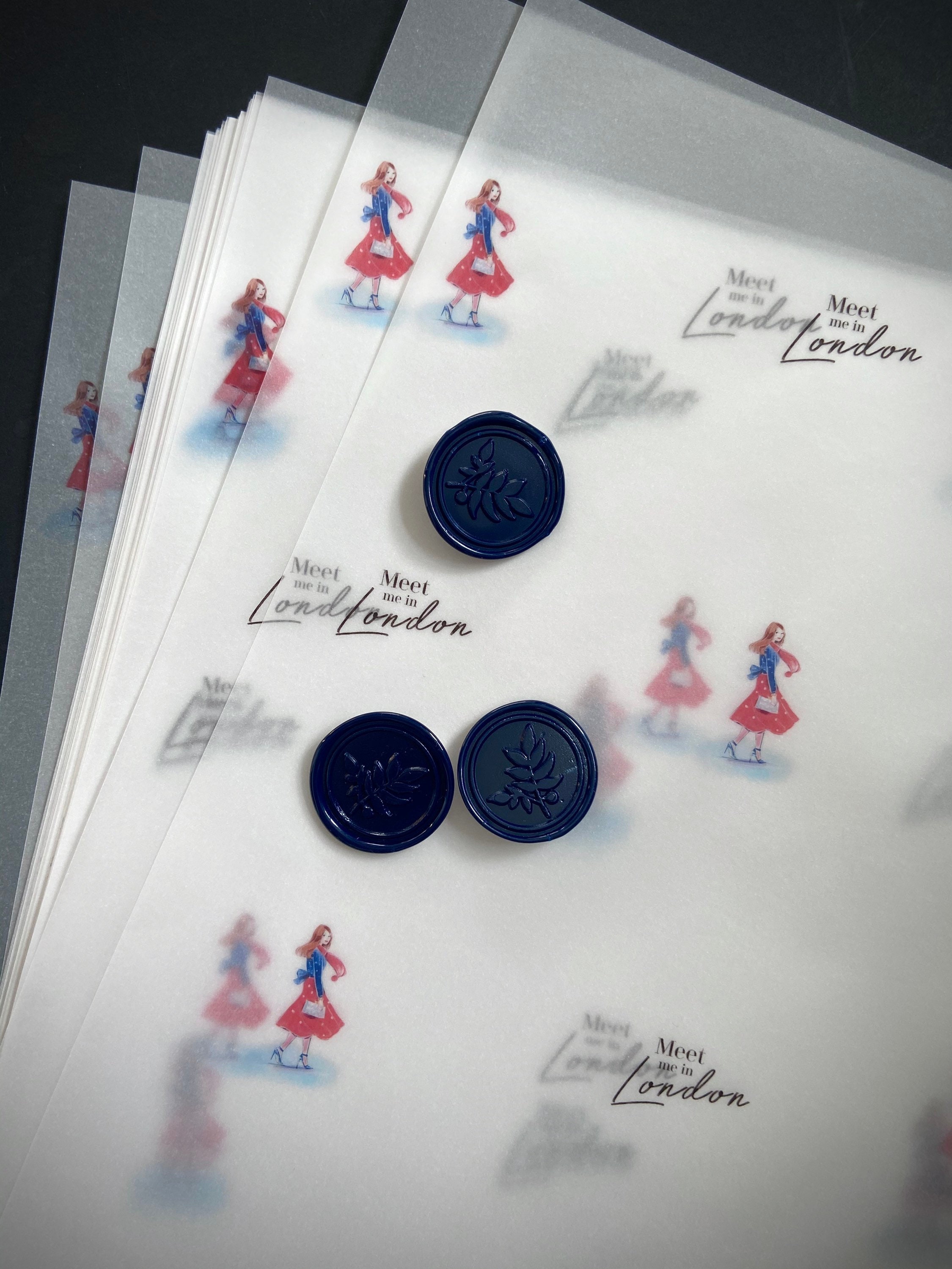 Personalised Wrap Logo Wrapping Vellum Wrap Brand - Etsy UK