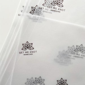 Personalised Wrap Logo Wrapping Vellum Wrap Brand Packaging Bespoke ...