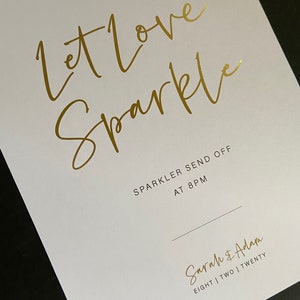 Wedding Sparklers Sign | Wedding Stationery | Wedding Prints | Modern ...