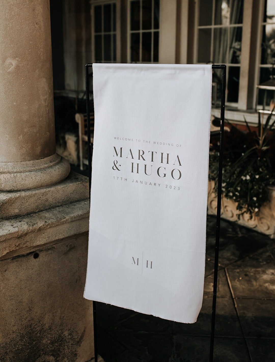 Fabric Sign | Fabric Wedding Welcome | Fabric Banner | Cotton Signage ...