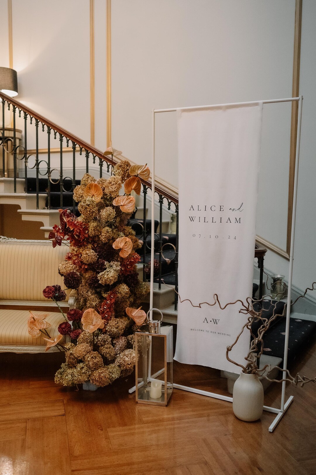 Welcome Sign Fabric Large Fabric Sign Fabric Banner Cotton Signage ...