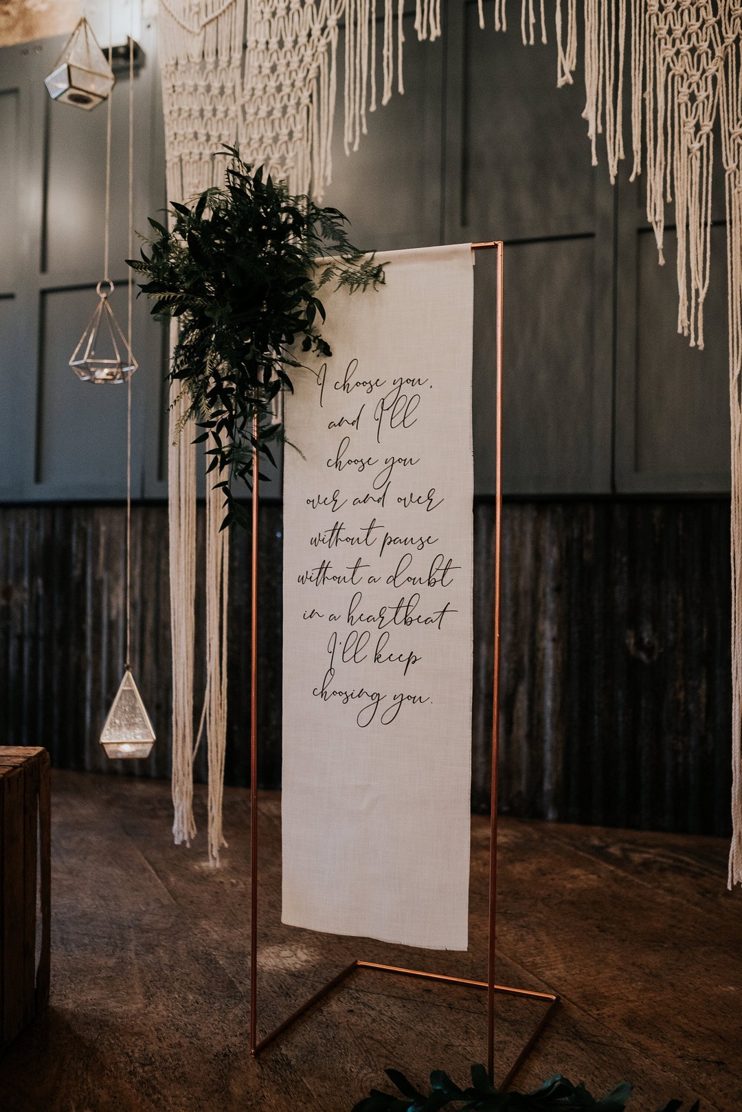 Fabric Sign | Fabric Wedding Sign | Fabric Banner | Cotton Signage ...