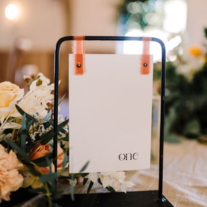 Wedding Table Numbers | Table Names | Modern Table Number | Hanging ...