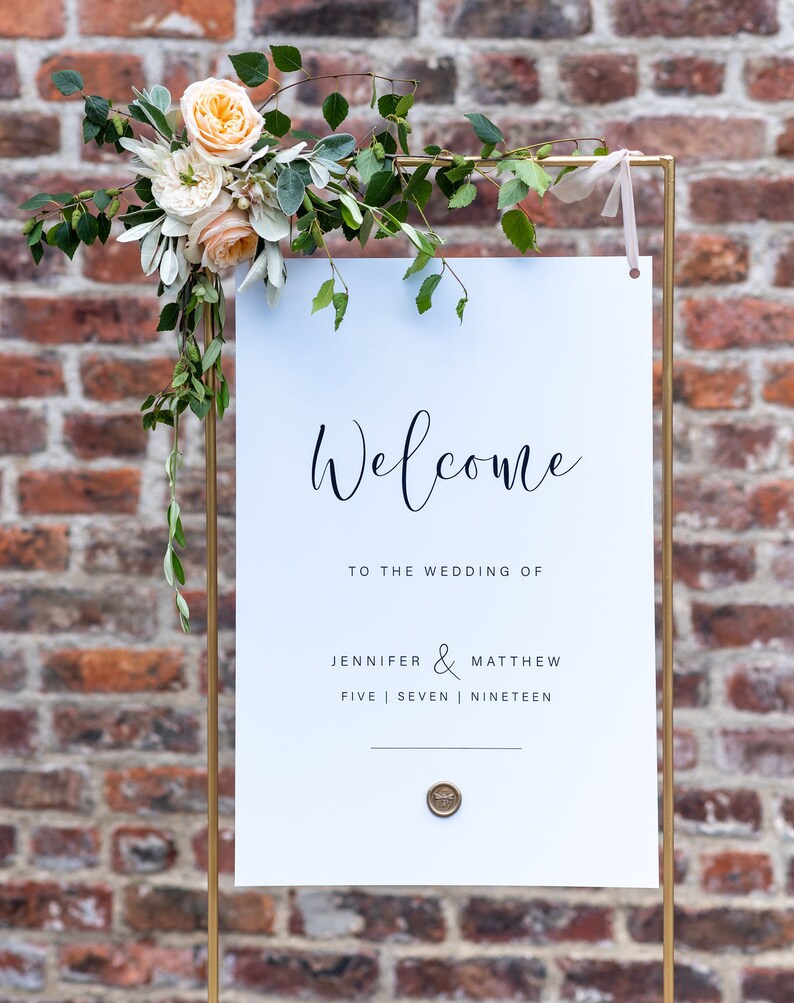Welcome Sign | Modern | on the Day | Stationery | Table Plan | Wedding ...