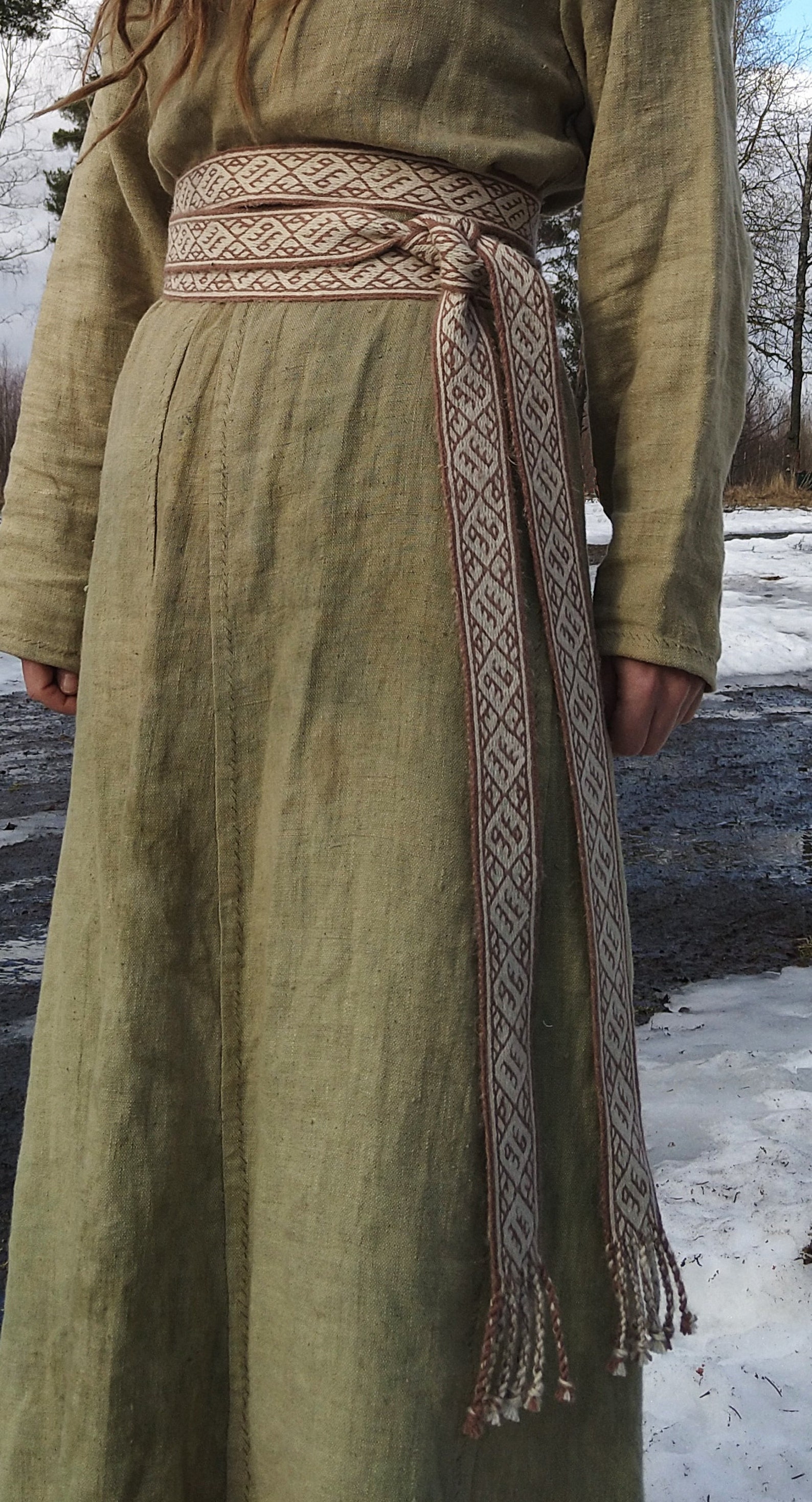 Tablet Woven Belt 3,5m UNIQUE 100% Wool Keys and Combs Tablet Weaving Tunic Belt Medieval - Etsy