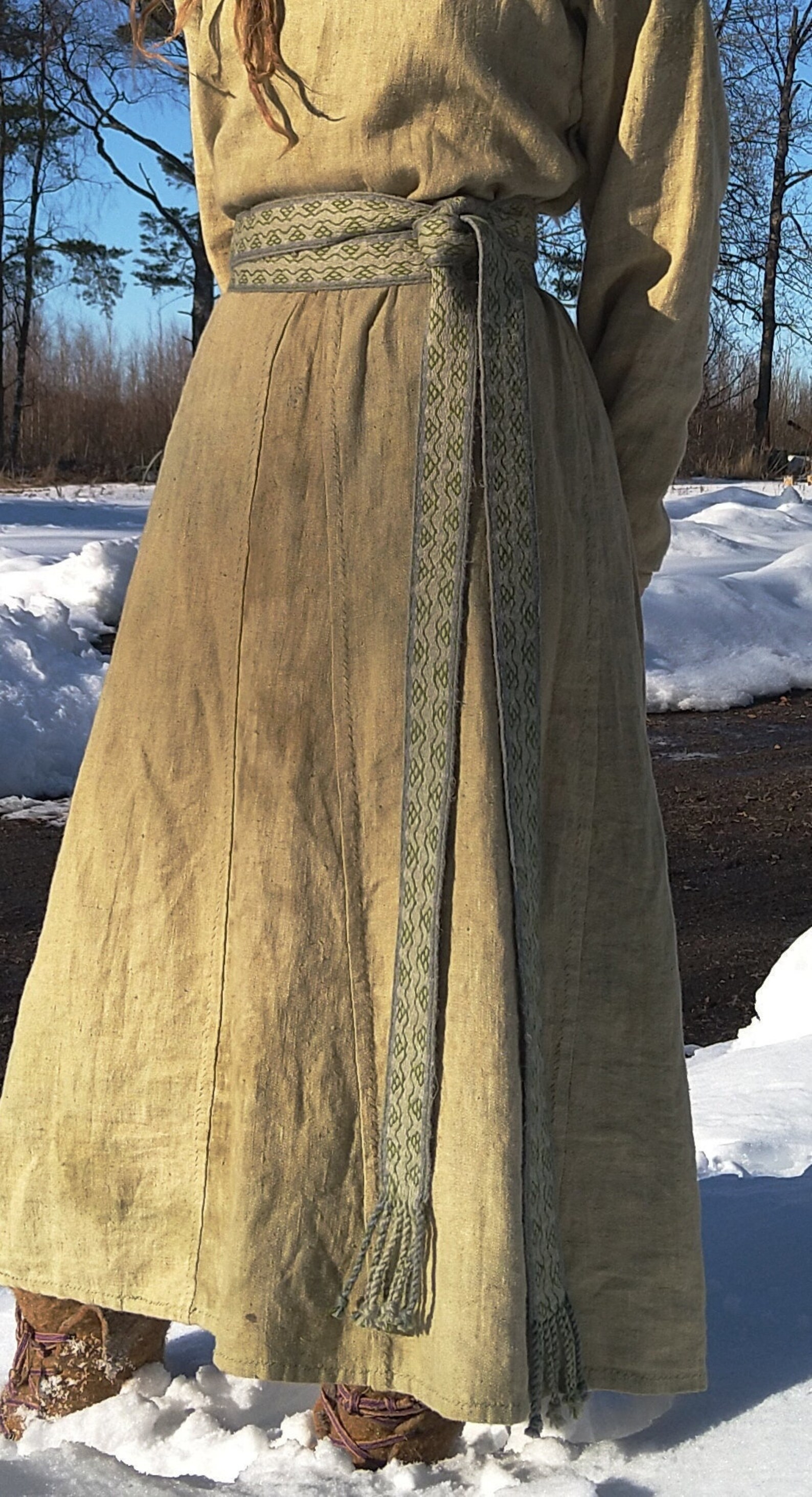 Tablet Woven Belt 3,1m UNIQUE 100% Wool Heart Beat Tablet Weaving Tunic Belt Medieval - Etsy