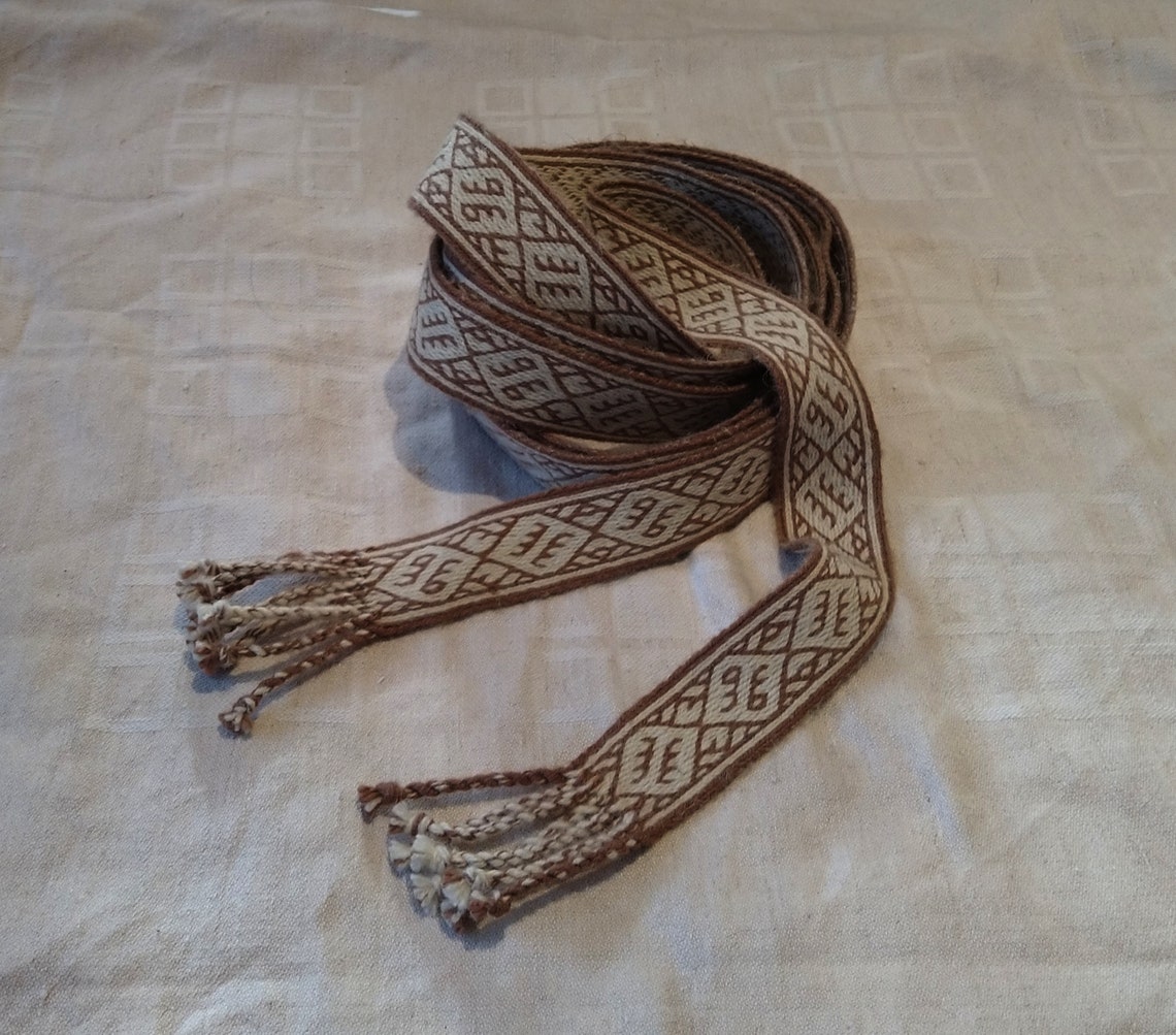 Tablet Woven Belt 3,5m - UNIQUE - 100% Wool - Keys and Combs - Tablet ...