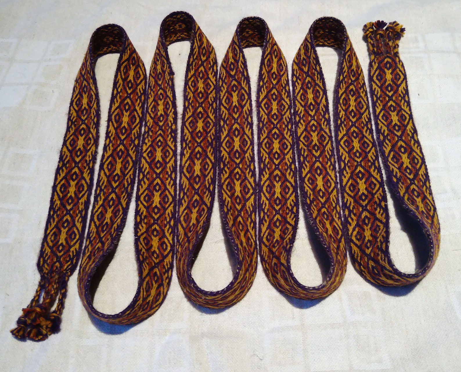 Tablet Woven Belt 3m UNIQUE 100% Wool Pattern Finnish - Etsy