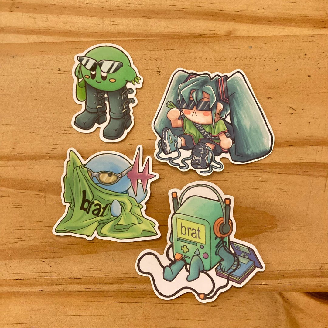Brat Summer Sticker Pack Stickers for Laptops, Water Bottles, Notebooks ...