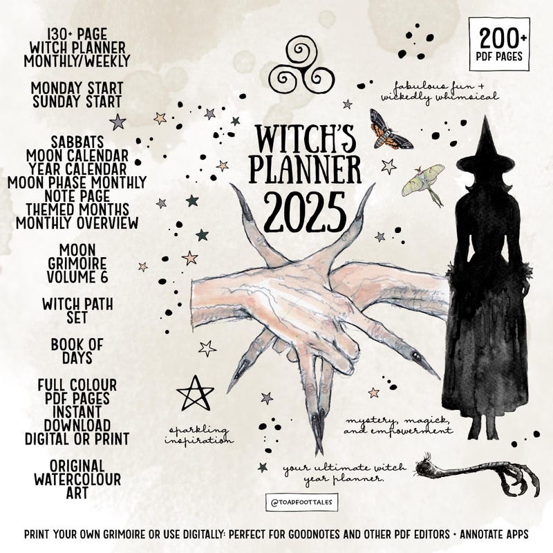 Witch Planner - Etsy