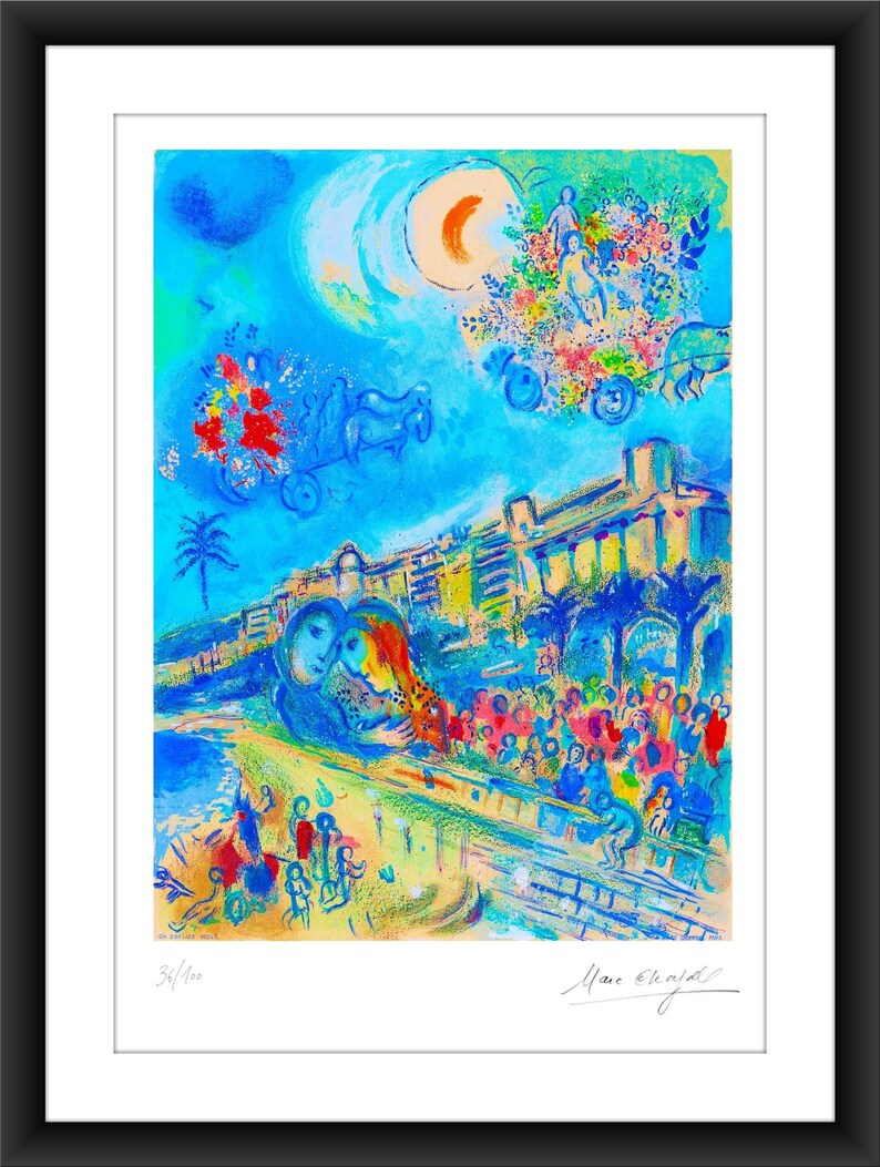 Marc Chagall Lithograph, Limited Edition, Nouvelles Images, Vintage ...