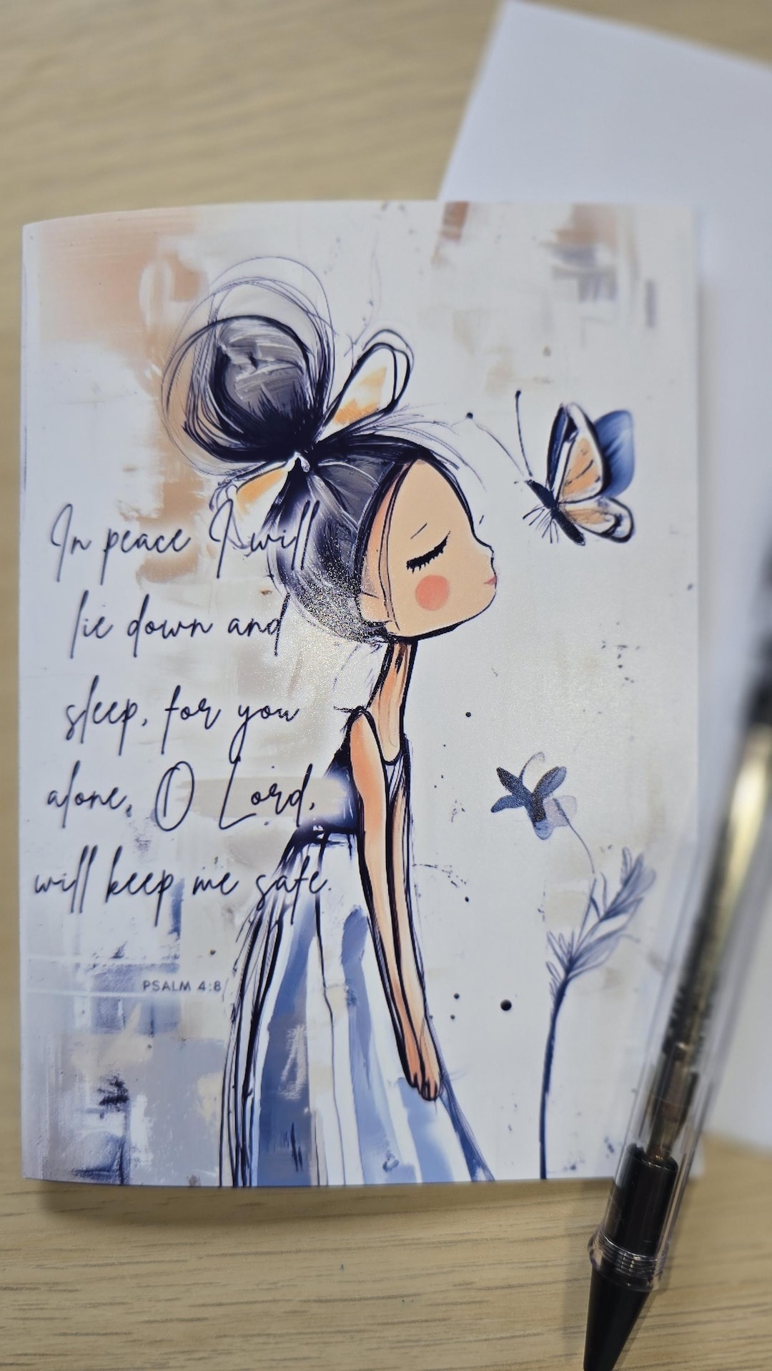 Christian Faith Greeting Card: Psalm 4 Keepsake (A6 Size) - Etsy