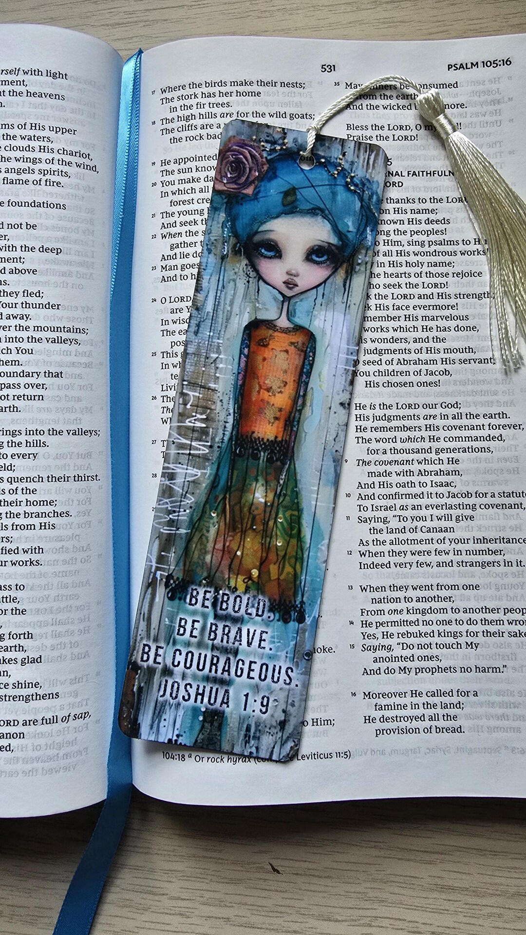 Encouraging Christian Faith Bookmark Bible Book Mark "be Bold. Be Brave ...