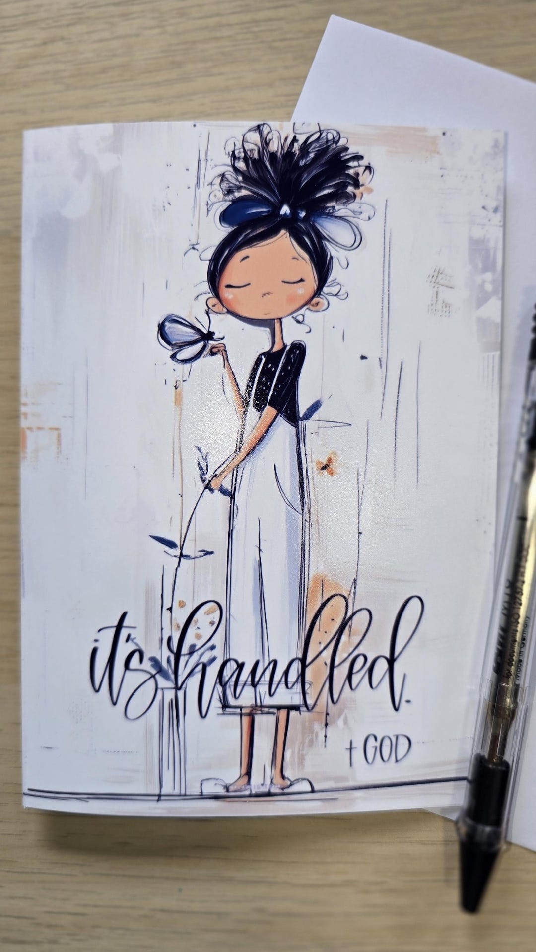 Encouraging Christian Faith Greeting Card: It's Handled - God (A6 Size ...