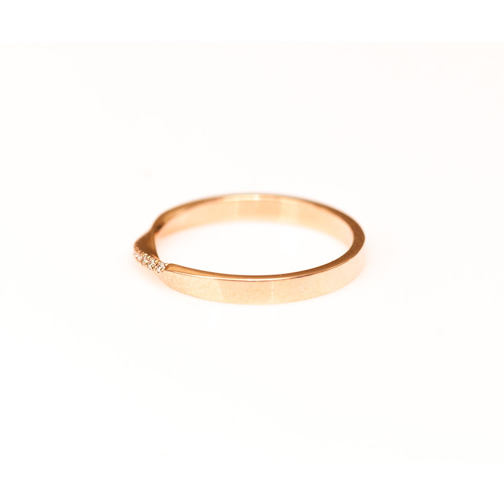 Mobius Ring Diamond Mobius Ring Gold Mobius Wedding Band - Etsy