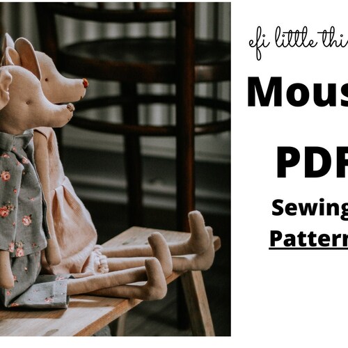 Chipmunk Sewing Pattern Stuffed Animal Pattern PDF Sewing - Etsy