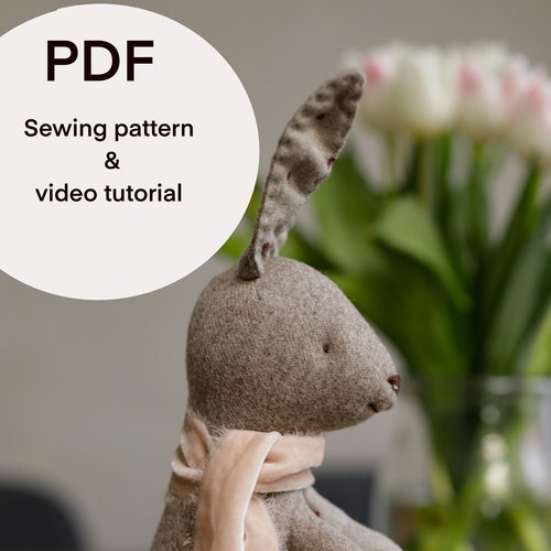 Bunny Toy / PDF Pattern and Sewing Tutorial - Etsy