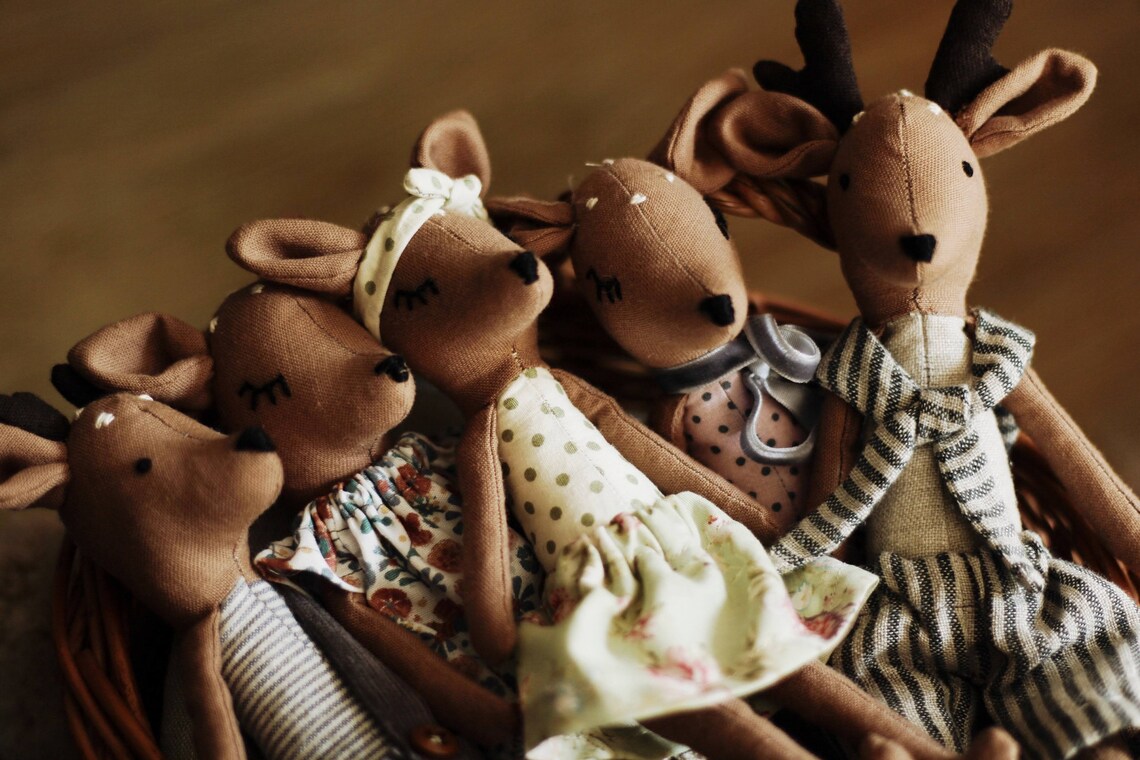 Fawn Deer Mini Toy Doll PDF Sewing Tutorial With Pattern - Etsy Australia