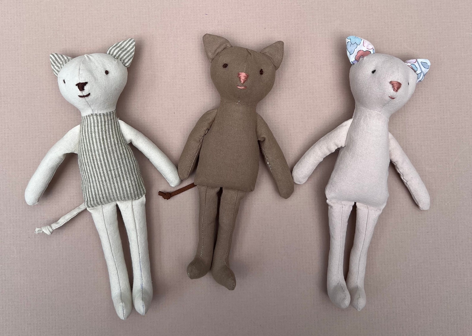 Cat Kitten Mini Toy Doll PDF Sewing Tutorial With Pattern - Etsy