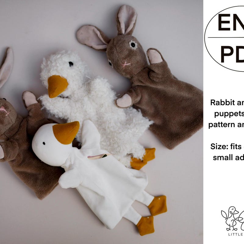 Rabbit Puppet - Etsy