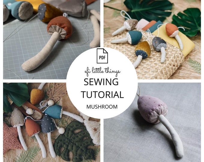 Mushroom TOY MAKING PDF Sewing Tutorial - Etsy