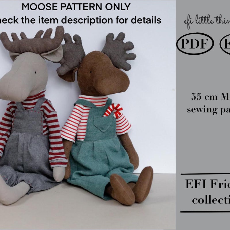 Moose Pattern - Etsy