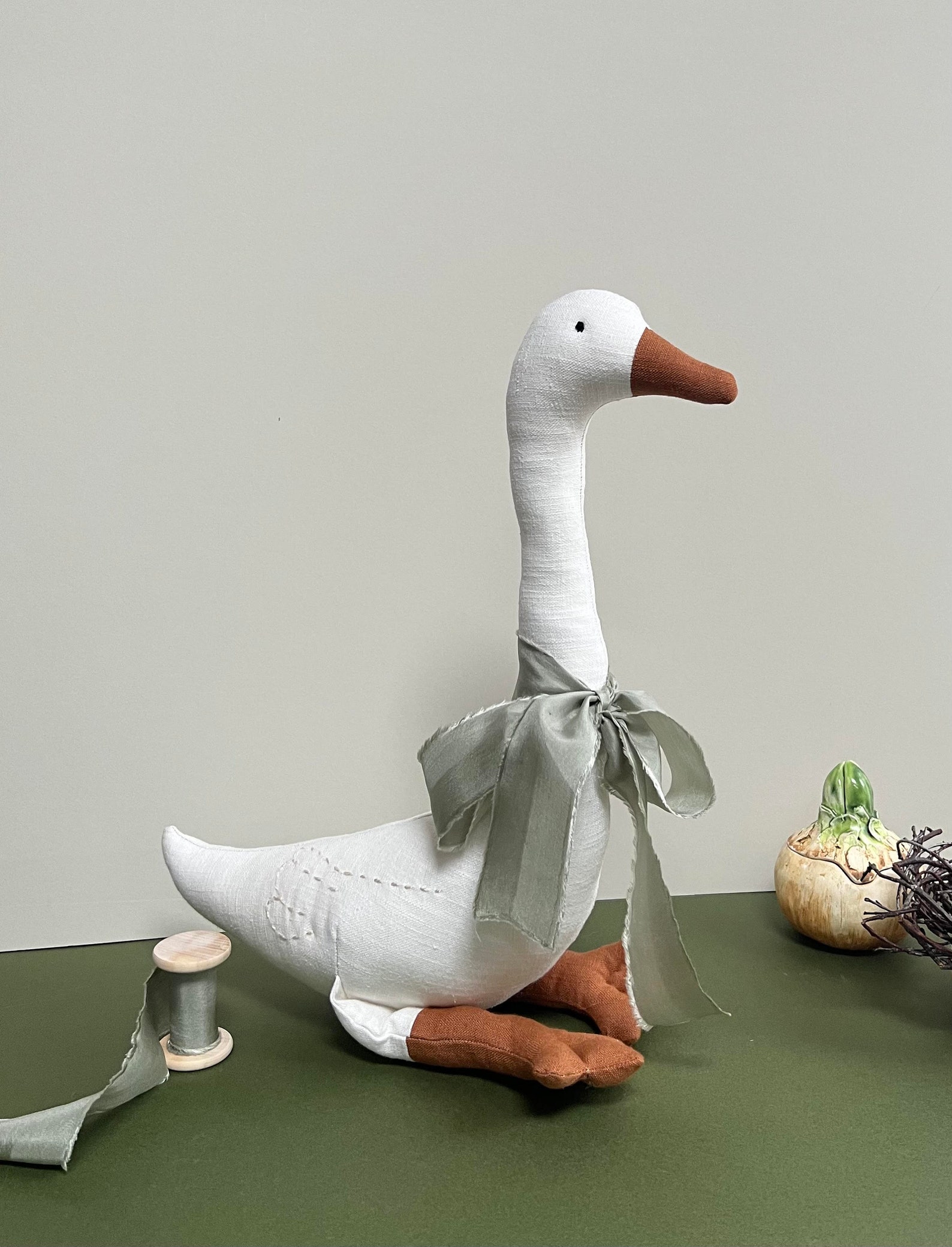 Linen Stuffed Soft Toy Goose PDF Sewing Pattern and Tutorial - Etsy