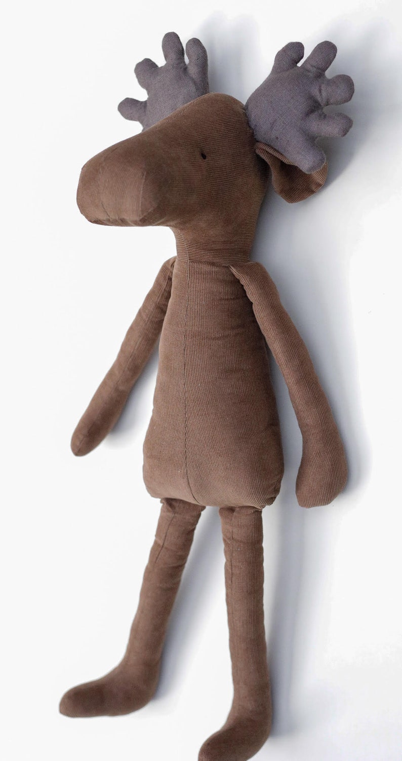 Tutorial & Pattern Moose Toy Doll PDF Sewing Guide - Etsy